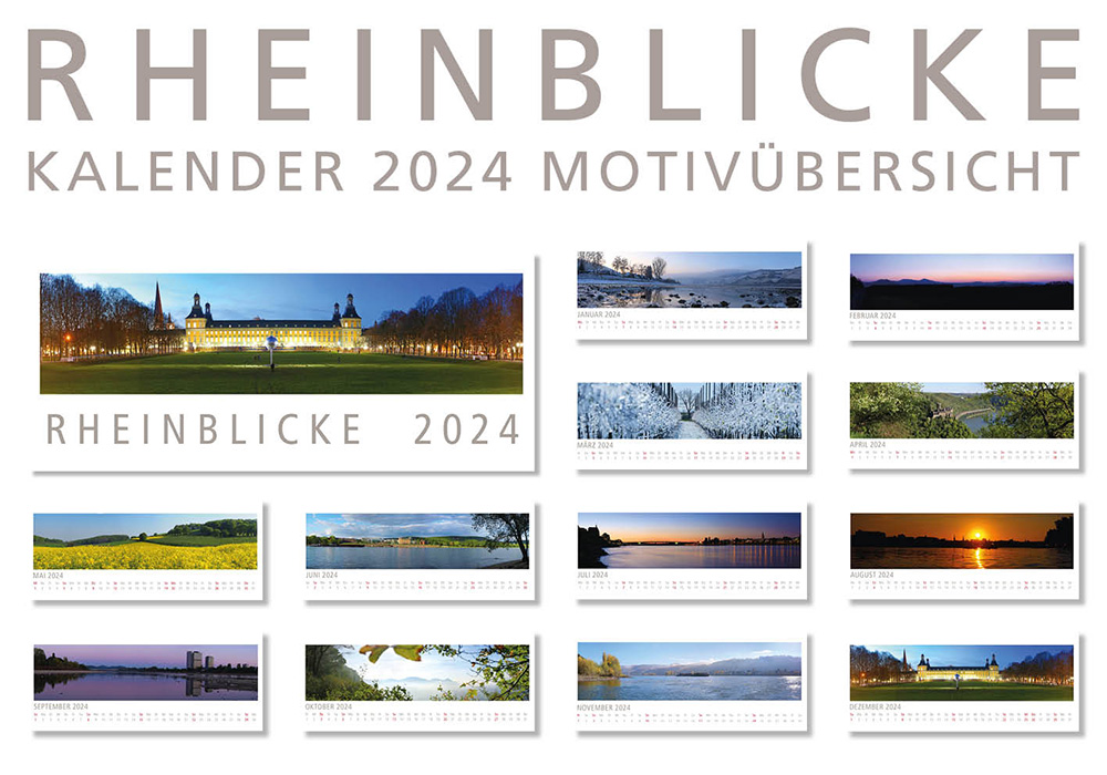 RHEINBLICKE | Panorama-Kalender 2024